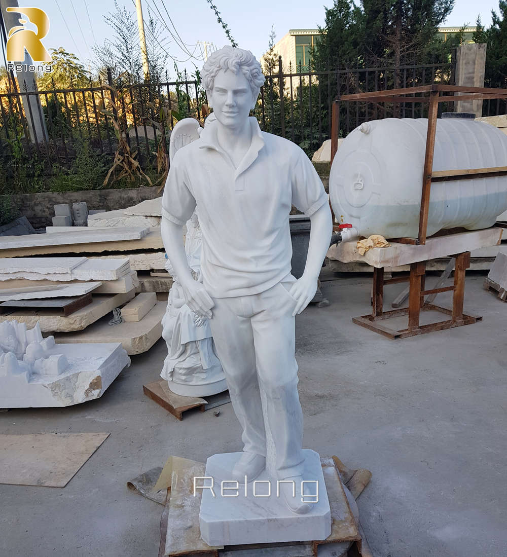 Life Size Marble Blessed Carlo Acutis Statue for Sale - Relong Art ...