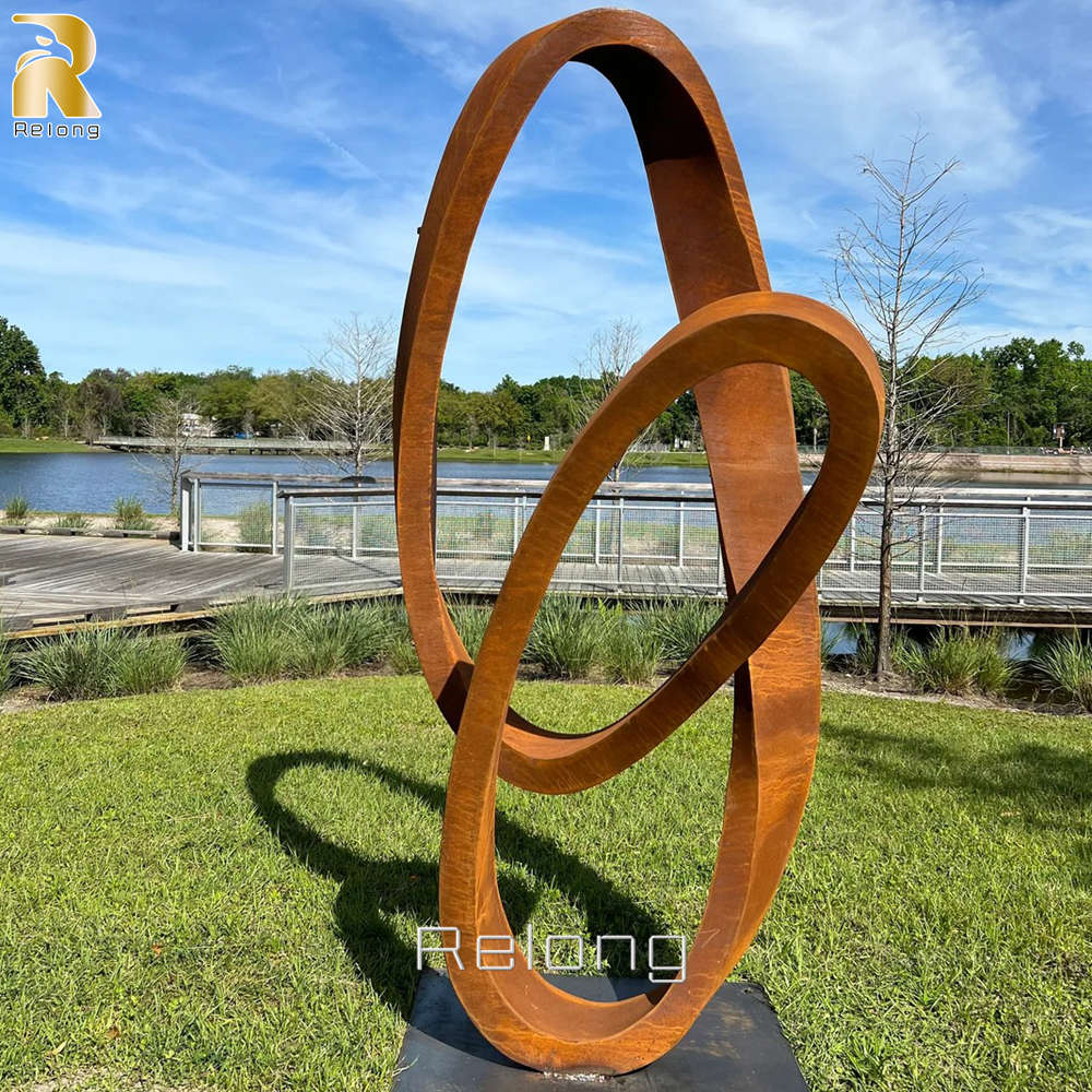 Abstract Corten Art Sculpture for Outdoor Decor - Relong Art Sculpture