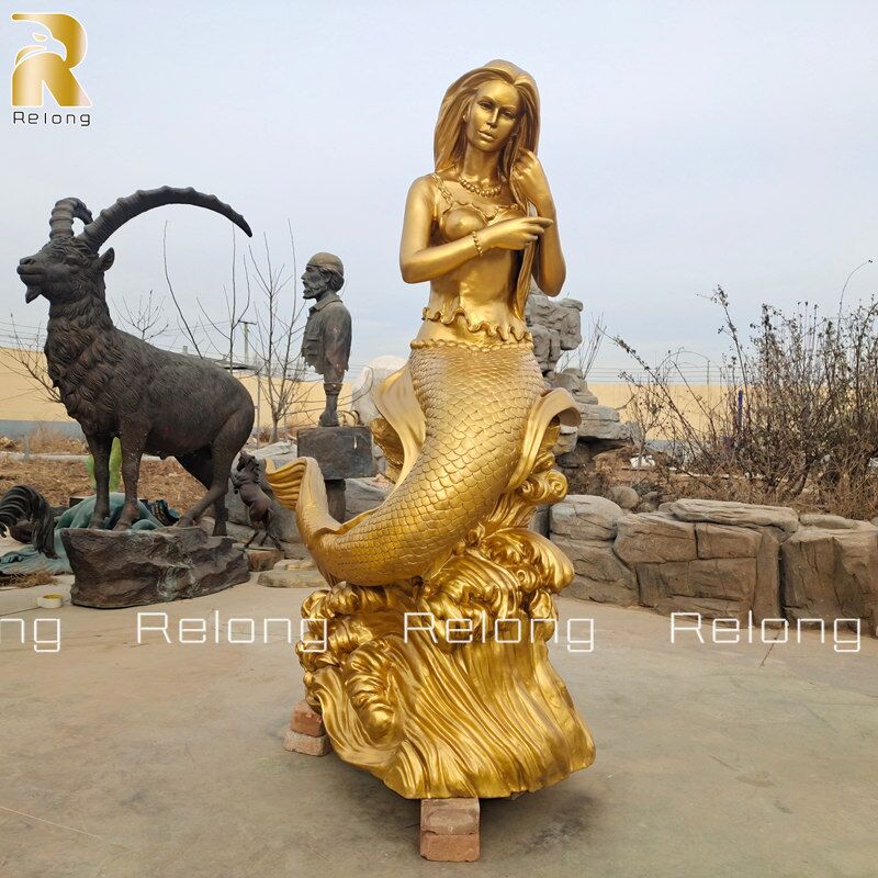 8 Popular Bronze Mermaid Statues for Outside - Relong Art Sculpture