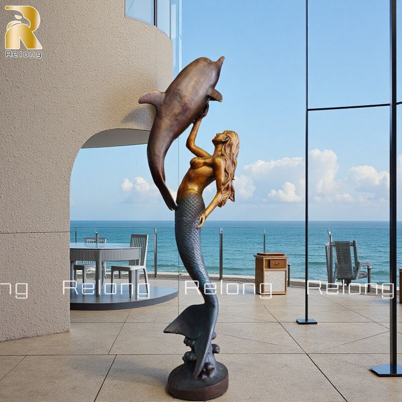 8 Popular Bronze Mermaid Statues for Outside - Relong Art Sculpture