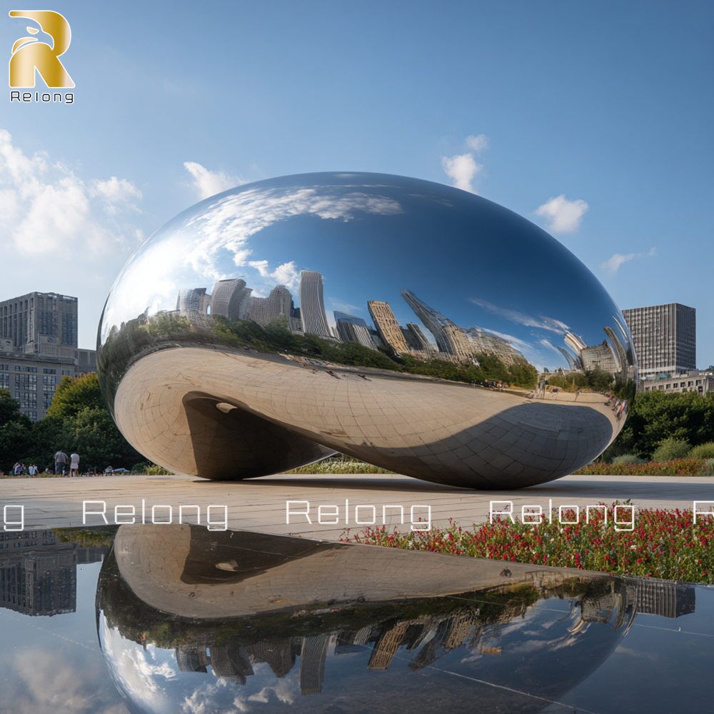 Stainless Steel Cloud Gate Sculpture Replica - Relong Art Sculpture