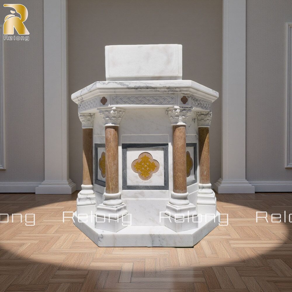 Customized Modern Catholic Marble Church Podium for Sale - Relong Art ...