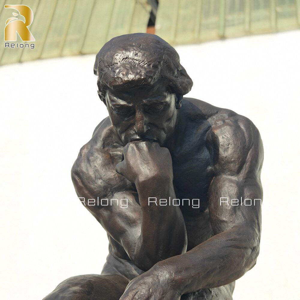 Bronze the Thinker Statue By Auguste Rodin - Relong Art Sculpture