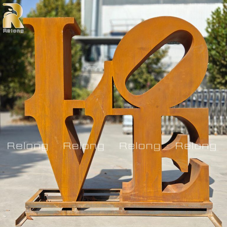 Stainless Steel Robert Indiana Love Sculpture for Sale - Relong Art ...