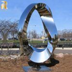 Large Stainless Steel Mobius Strip Sculpture - Relong Art Sculpture