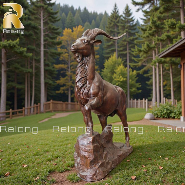 Bronze Goat Sculpture for Sale - Relong Art Sculpture